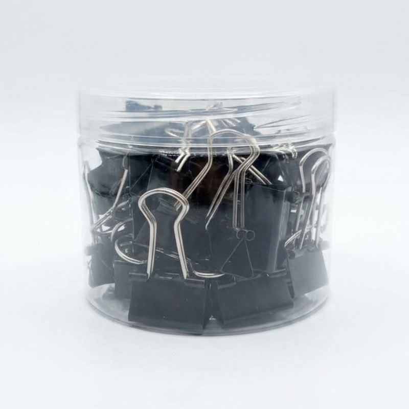 Pinces Binder Clips 19mm Boîte De Claps Double Clip Noir