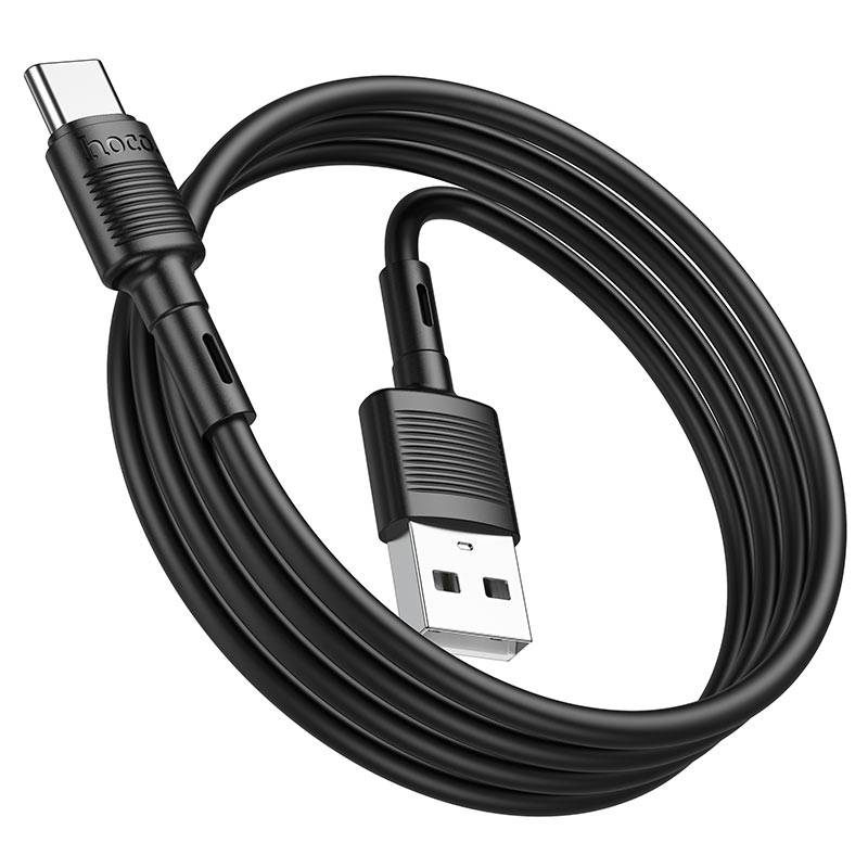 Câble de Charge HOCO X83 Type-C 3A 60W - HOCO-X83-TPC-BK