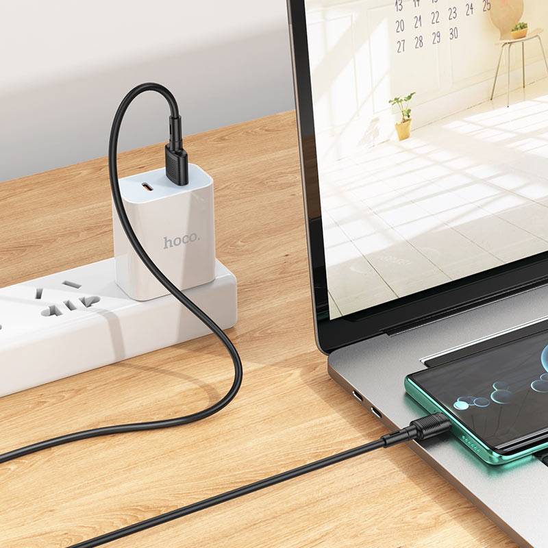 Câble de Charge HOCO X83 Type-C 3A 60W - HOCO-X83-TPC-BK