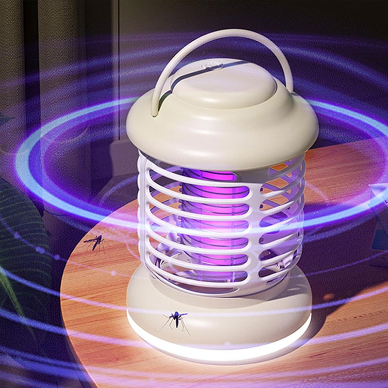 Lampe Anti-Moustiques Portable USB - 3W - Éclairage LED - Beige