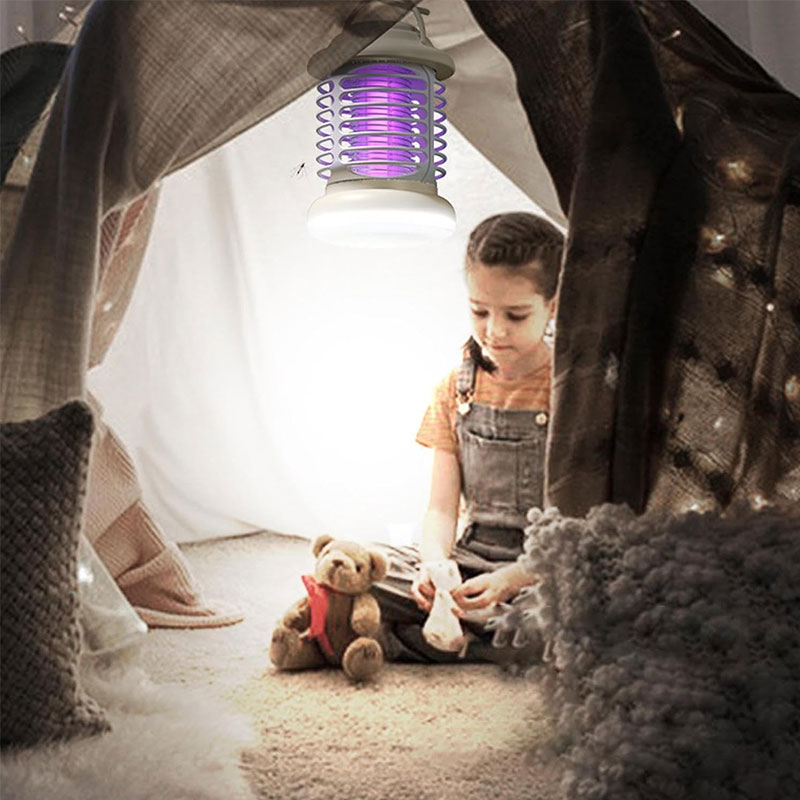 Lampe Anti-Moustiques Portable USB - 3W - Éclairage LED - Beige