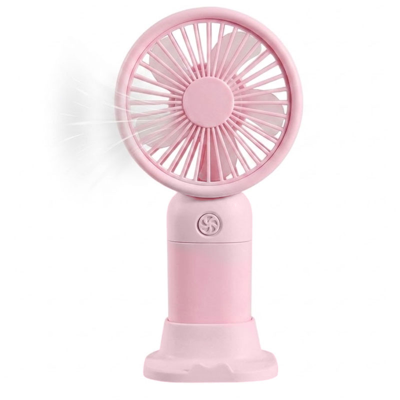 Mini Ventilateur à Main Rechargeable USB - Rose