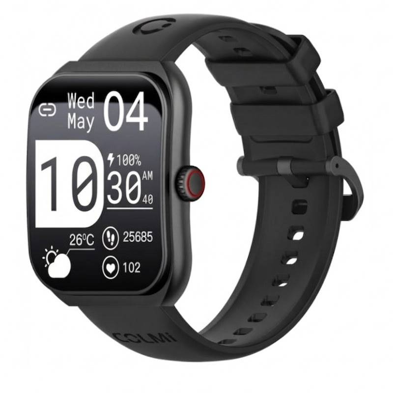 Smartwatch COLMI P86 Noir - Écran AMOLED 1.93" & Bluetooth 5.3