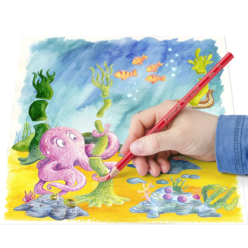 Crayons de couleur STAEDTLER Noris Aquarell – 24 crayons