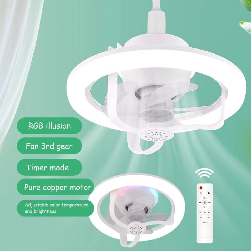 Plafonnier LED RGB 360° avec Télécommande & Design Moderne