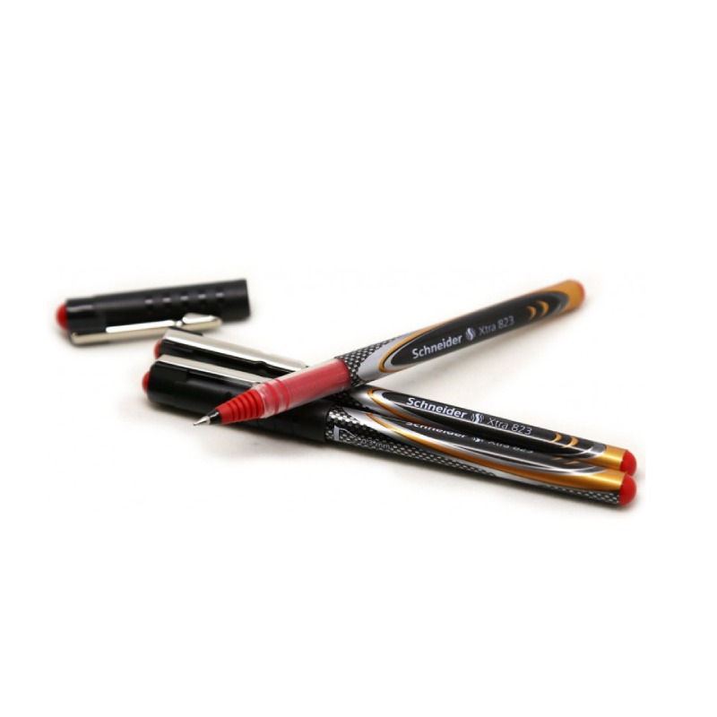 Stylo Roller SCHNEIDER Xtra 823 Rouge -Pointe Haute Précision 0.3mm